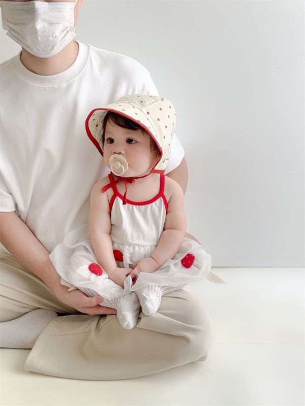 蘑菇刺繡細肩包屁蛋糕裙 - GRL_Wang 童裝