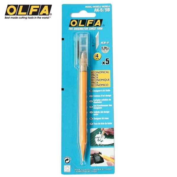OLFA AK-5/5B型筆刀 等同216BY (含30度刀片5片) - MR.JOE HOBBY 模型專門店