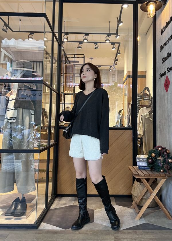 Dd14.全員必收內絨毛v領上衣 - Minimix