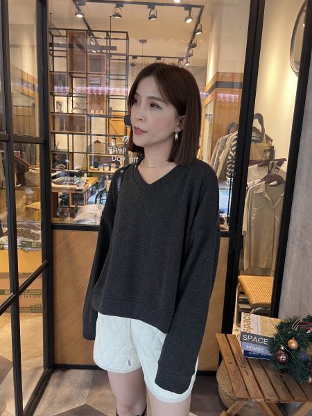 Dd14.全員必收內絨毛v領上衣 - Minimix