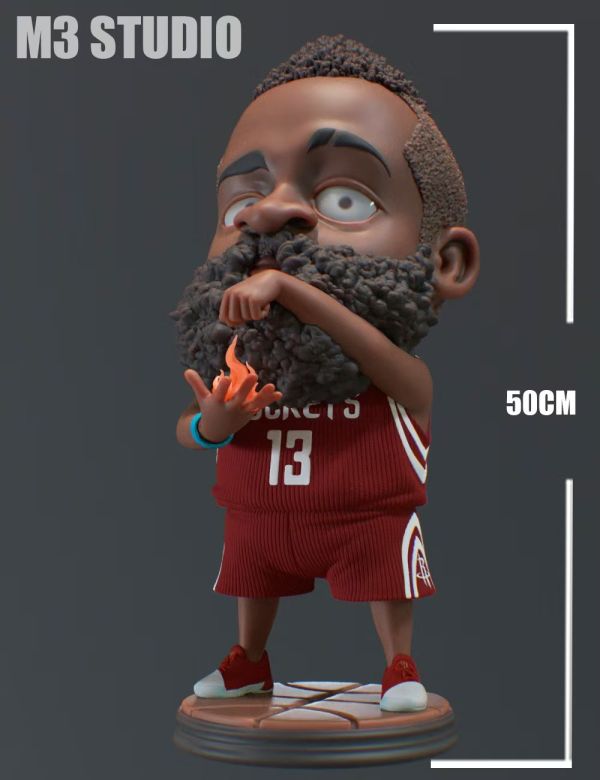 【預定】M3 NBA首款 Q版火箭 大鬍子 詹姆斯哈登 - 夜風本鋪『GK雕像模型預購/代購/展示/維修』