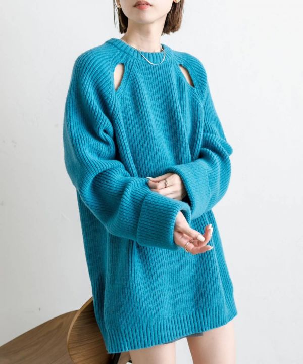 8th 鏤空脊線針織 - FRUIT APPLE