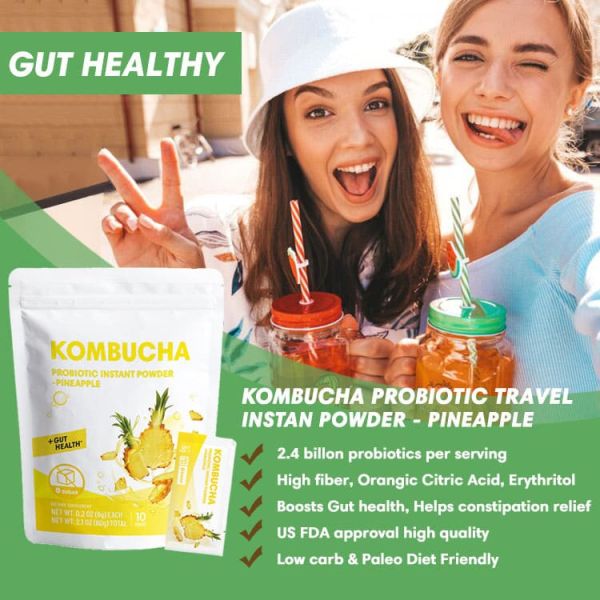 Kombucha Probiotic Instant Powder Pineapple 6g*10packs