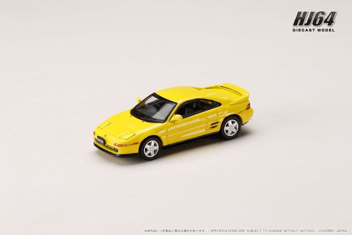 HOBBY JAPAN 1/64 豐田 Toyota MR2 (SW20) GT-S (1991) SUPER BRIGHT YELLOW ...