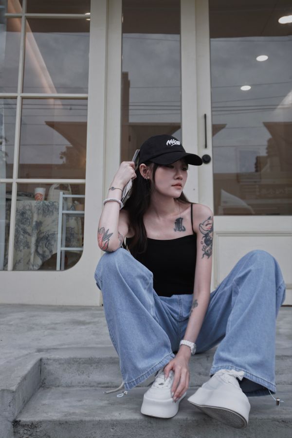 iNINE 正韓卡扣兩穿牛仔工裝褲 - iNINE STUDIO