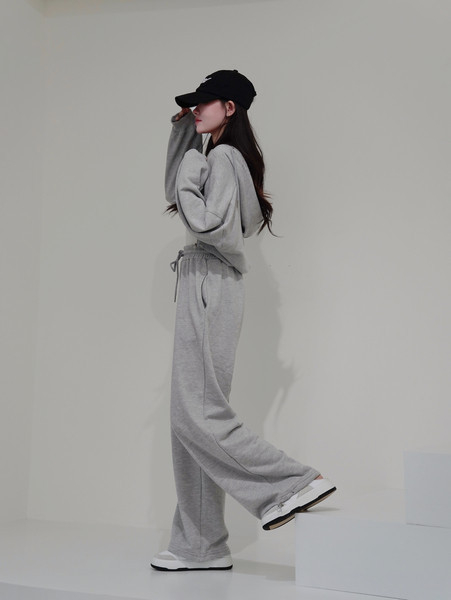 iNINE韓系休閒Set灰色套裝 - iNINE STUDIO