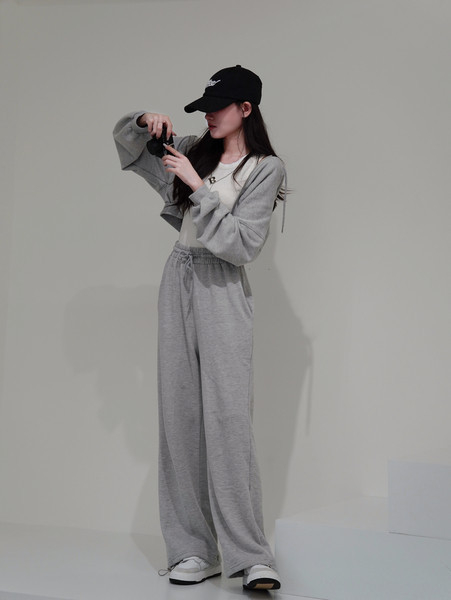 iNINE韓系休閒Set灰色套裝 - iNINE STUDIO