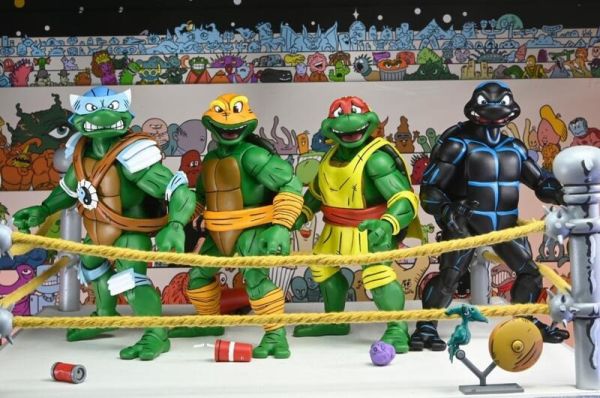 NECA 7吋 忍者龜1990 Archie Comics 樹樁摔角