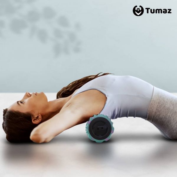 Tumaz瑜珈滾筒 瑜珈柱 肌筋膜放鬆按摩 硬度45D - 1638 SHOP