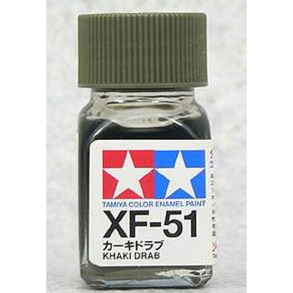 TAMIYA 田宮 油性 XF-51 消光 原野褐 Khaki Drab 10ml - 超作工具販店