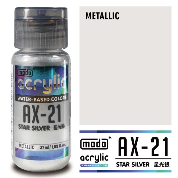 modo摩多製造所 水漆 AX-21 星光銀 32ml - 超作工具販店