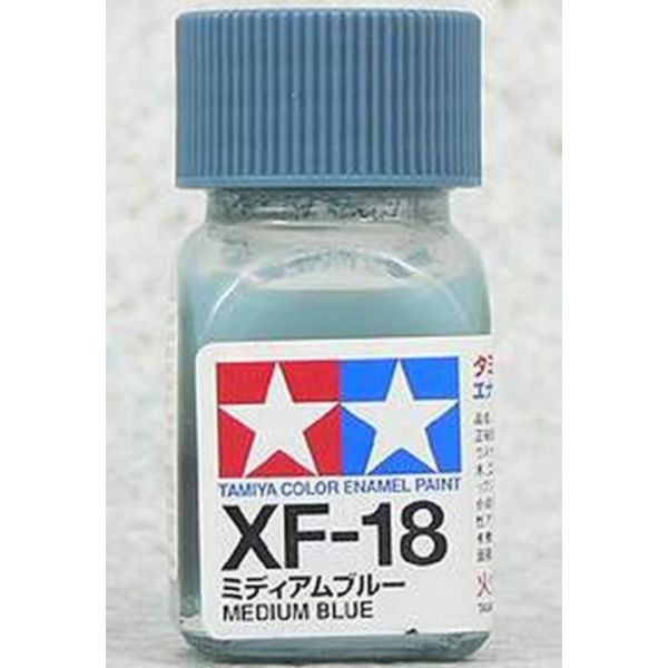 TAMIYA 田宮 油性 XF-18 消光 中藍 Medium Blue 10ml - 超作工具販店