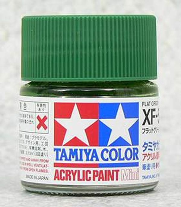 TAMIYA 田宮 水性 XF-5 消光 綠色 Flat Green 10ml - 超作工具販店