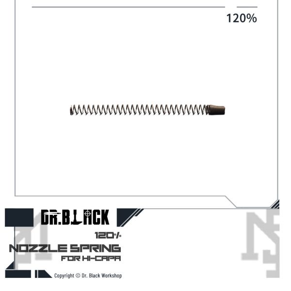 YMS AIRSOFT - DR. BLACK Hi-capa 120% Nozzle Spring (3 units per pack)