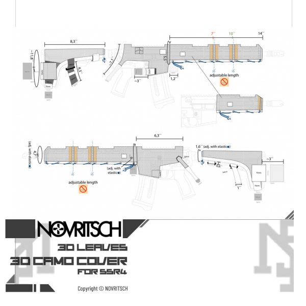 NOVRITSCH The SSR4 3d Camo Cover (5 styles)