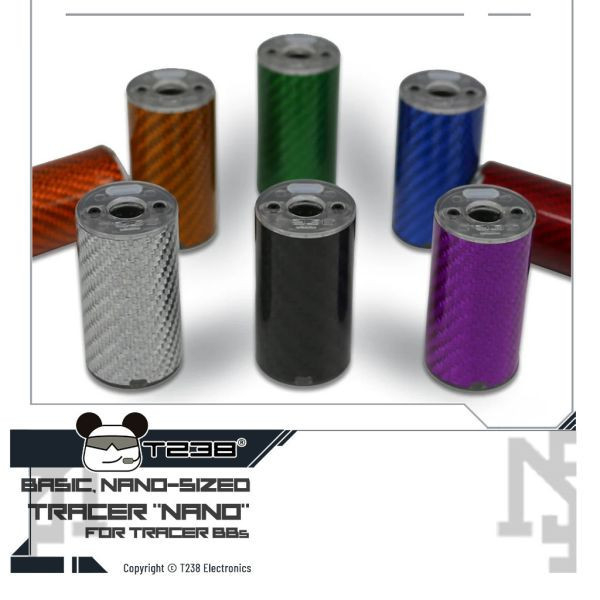 YMS AIRSOFT - T238 "NANO" Carbon-Fiber-Styled Green Light Tracer Unit ...