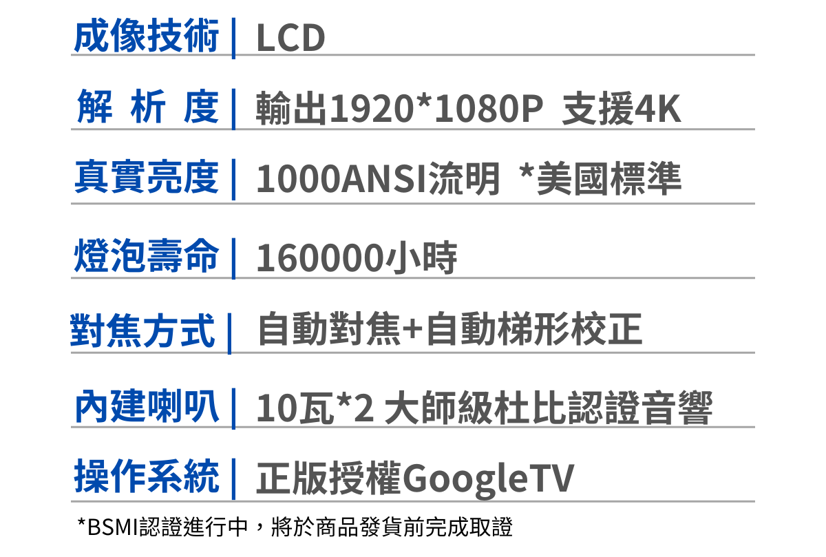 【ETOE】Seal Pro AI智慧投影機 真正GOOGLE TV授權認證